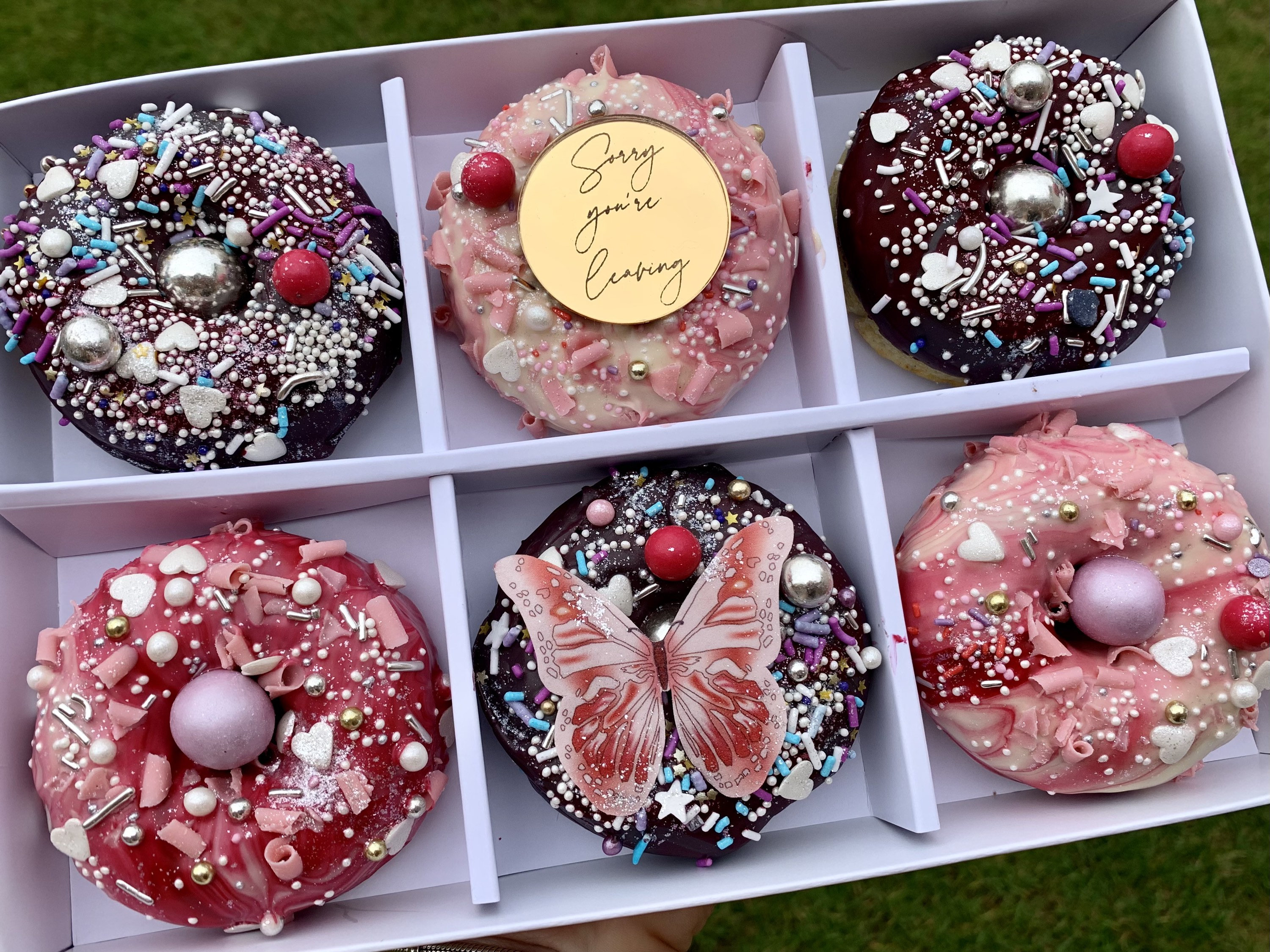 Box of 6 x Luxury doughnuts can be personalised as required | Etsy