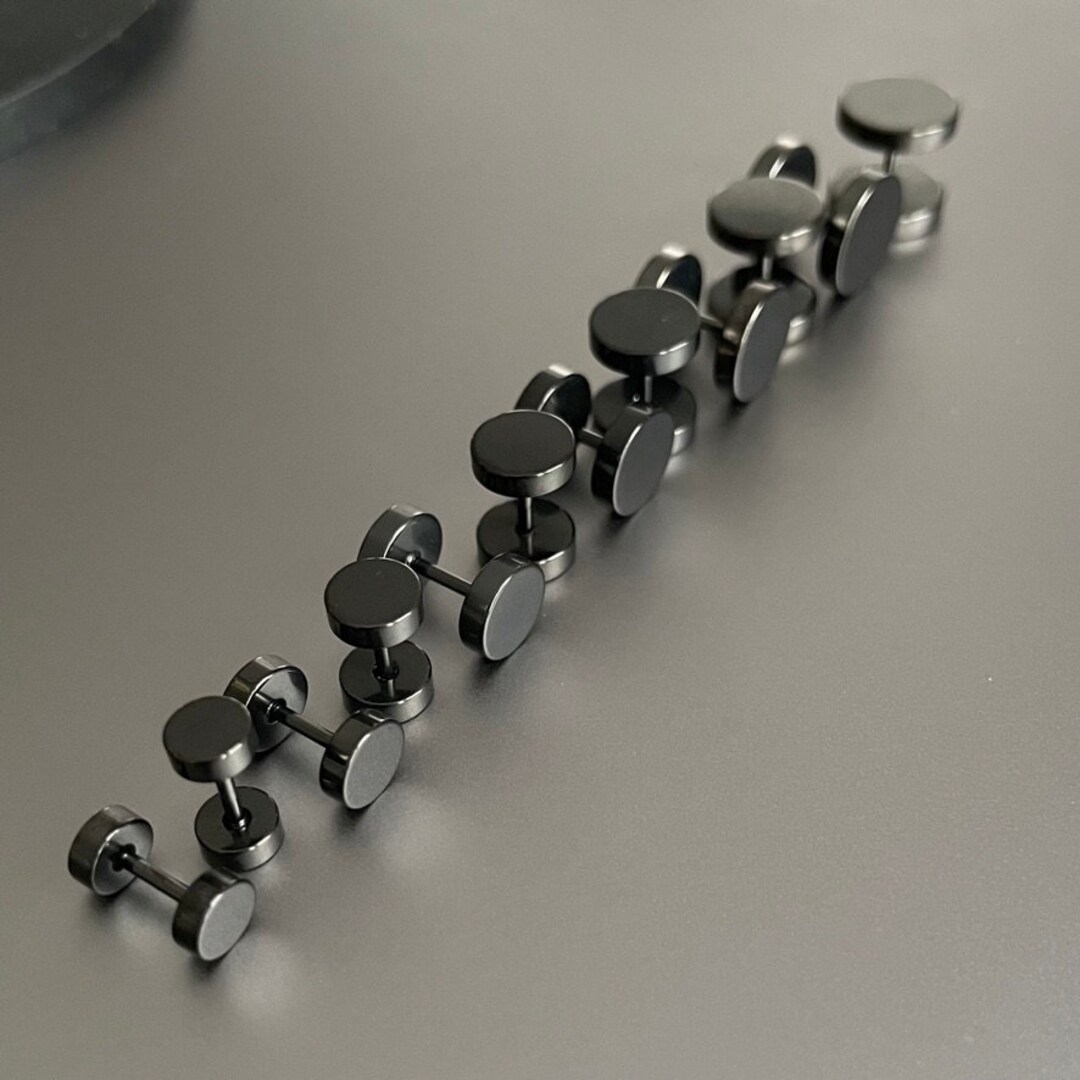 Fake Plug Earrings Set 5mm 6mm 7mm 8mm 9mm 10mm Stainless - Etsy