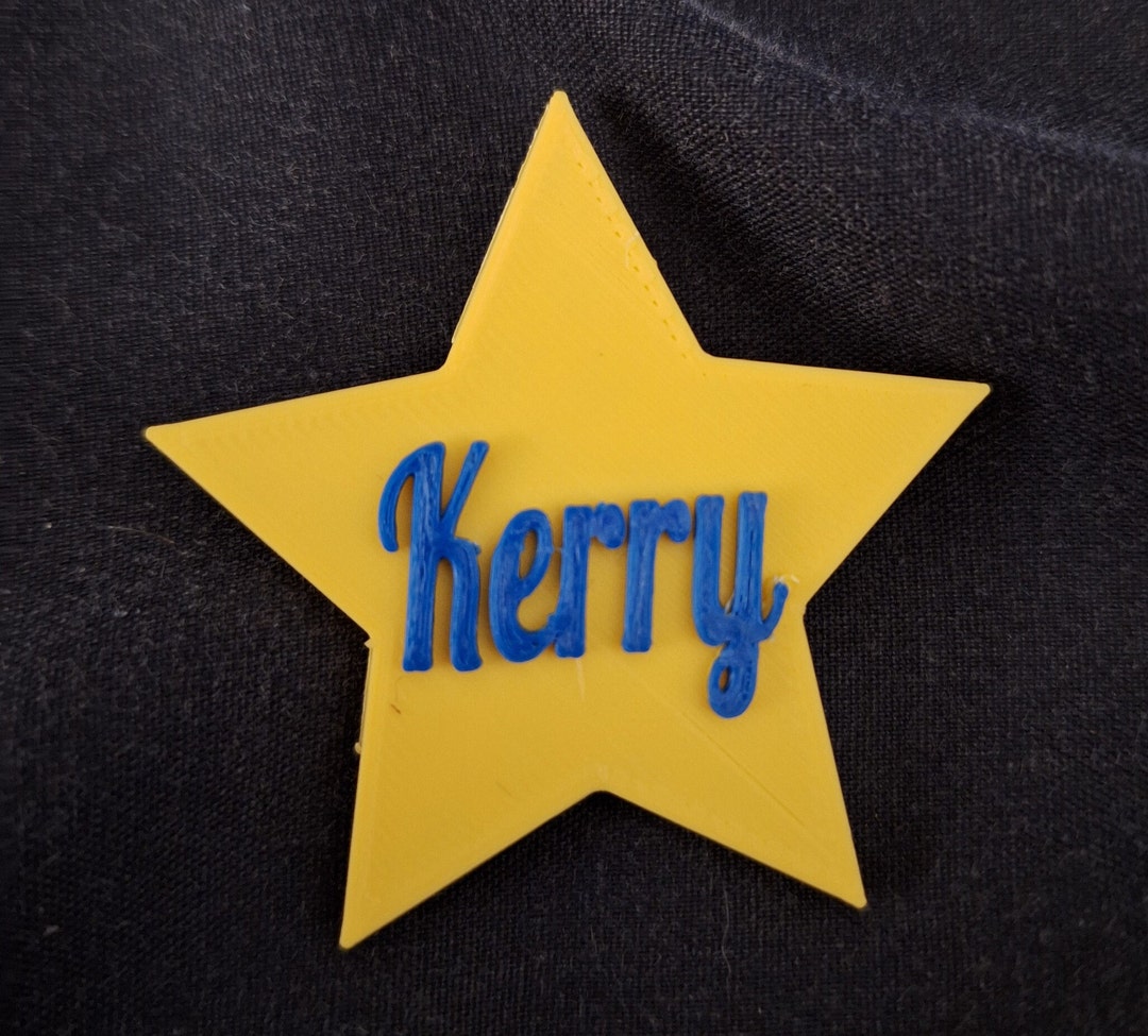 Star Name Badges - Etsy UK
