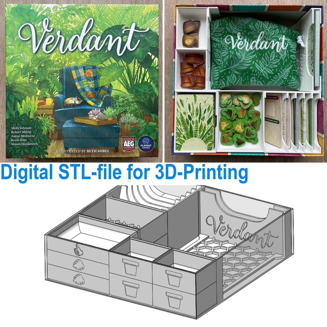 Verdant Boardgame Insert Digital Stl-file - Etsy
