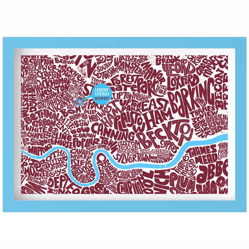 London Stadium - the Hammers - East London Typographic Football Stadium ...