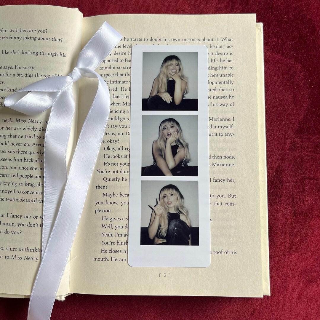 Sabrina Carpenter Tour Photo Strip Bookmark on Premium Glossy Photo ...