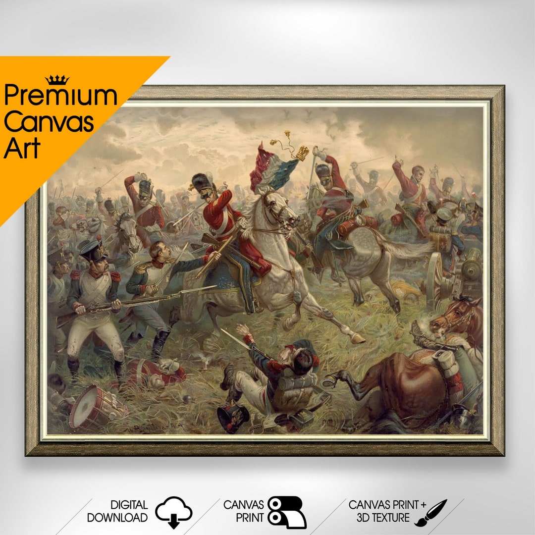 Waterloo Battle - Napoleonic Battle | Premium Quality Art Print of ...