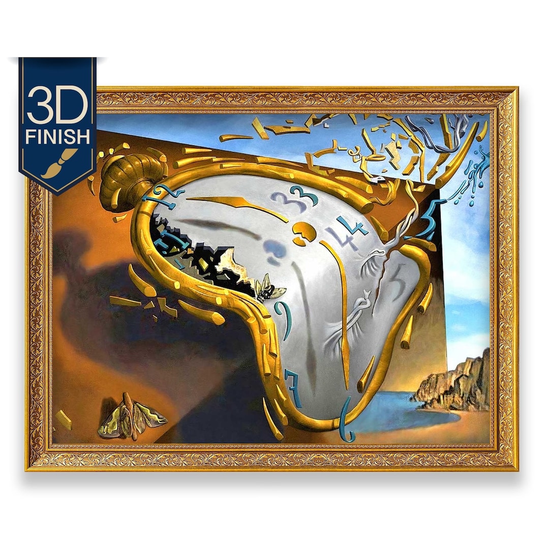 Salvador Dali: Melting Clock — Fine Art 3D Textured Canvas Reproduction ...