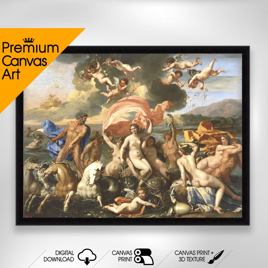 The Birth of Venus II - Nicolas Poussin | Premium Quality Art Print of ...