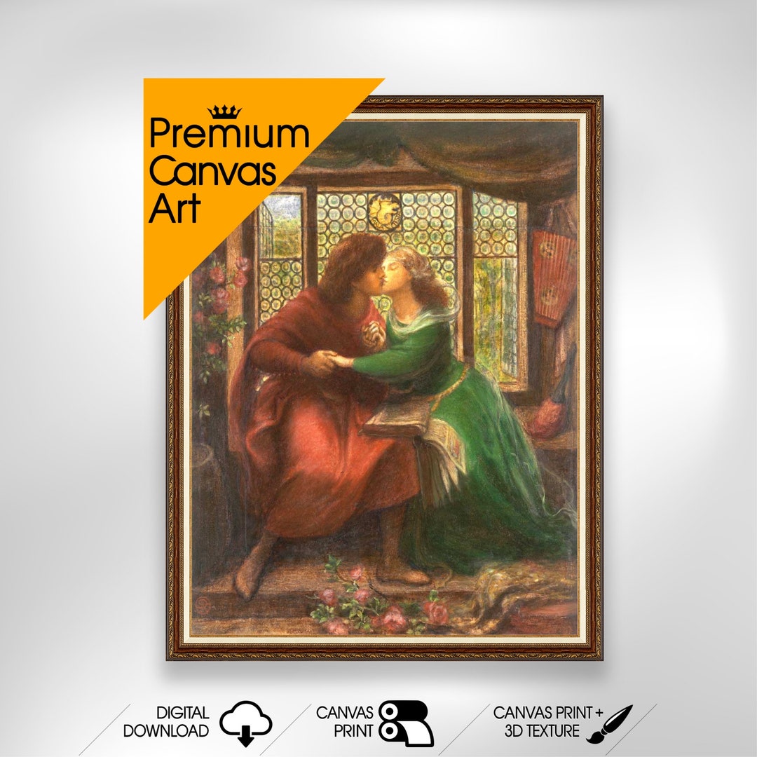 Dante Gabriel Rossetti - Paolo and Francesca Da Rimini | Premium ...