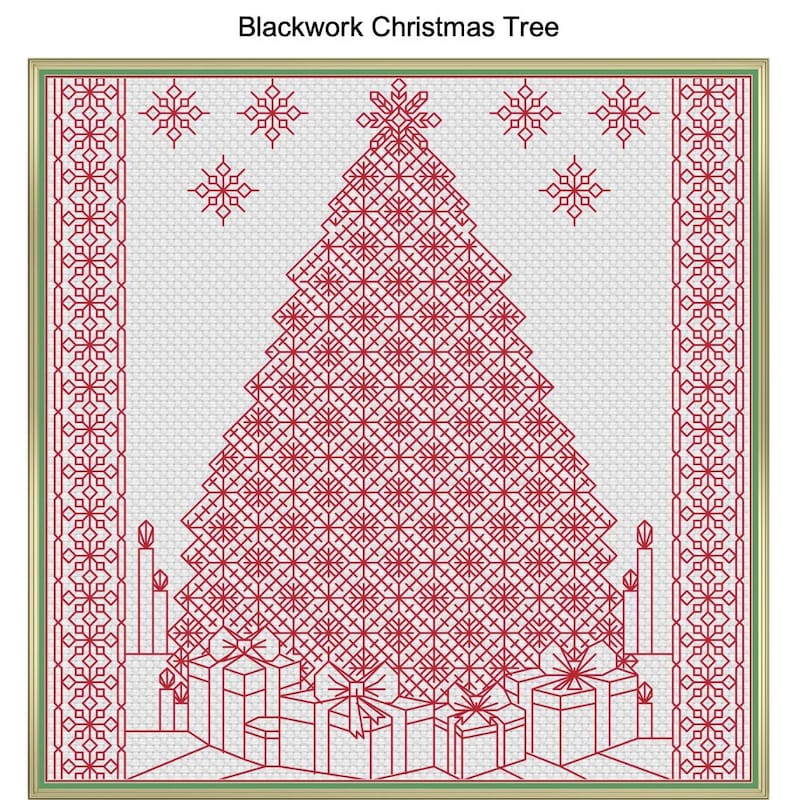 Blackwork Embroidery - Etsy