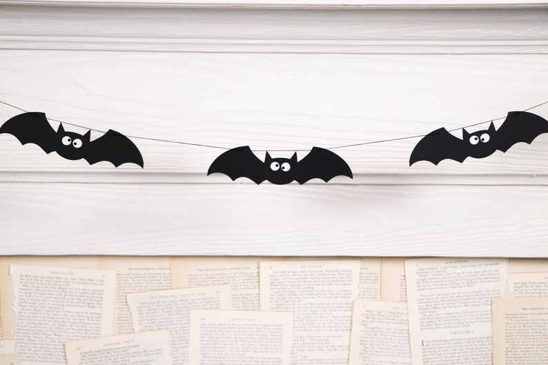 Halloween Bat Banner Silly Bats Banner Halloween Decor - Etsy