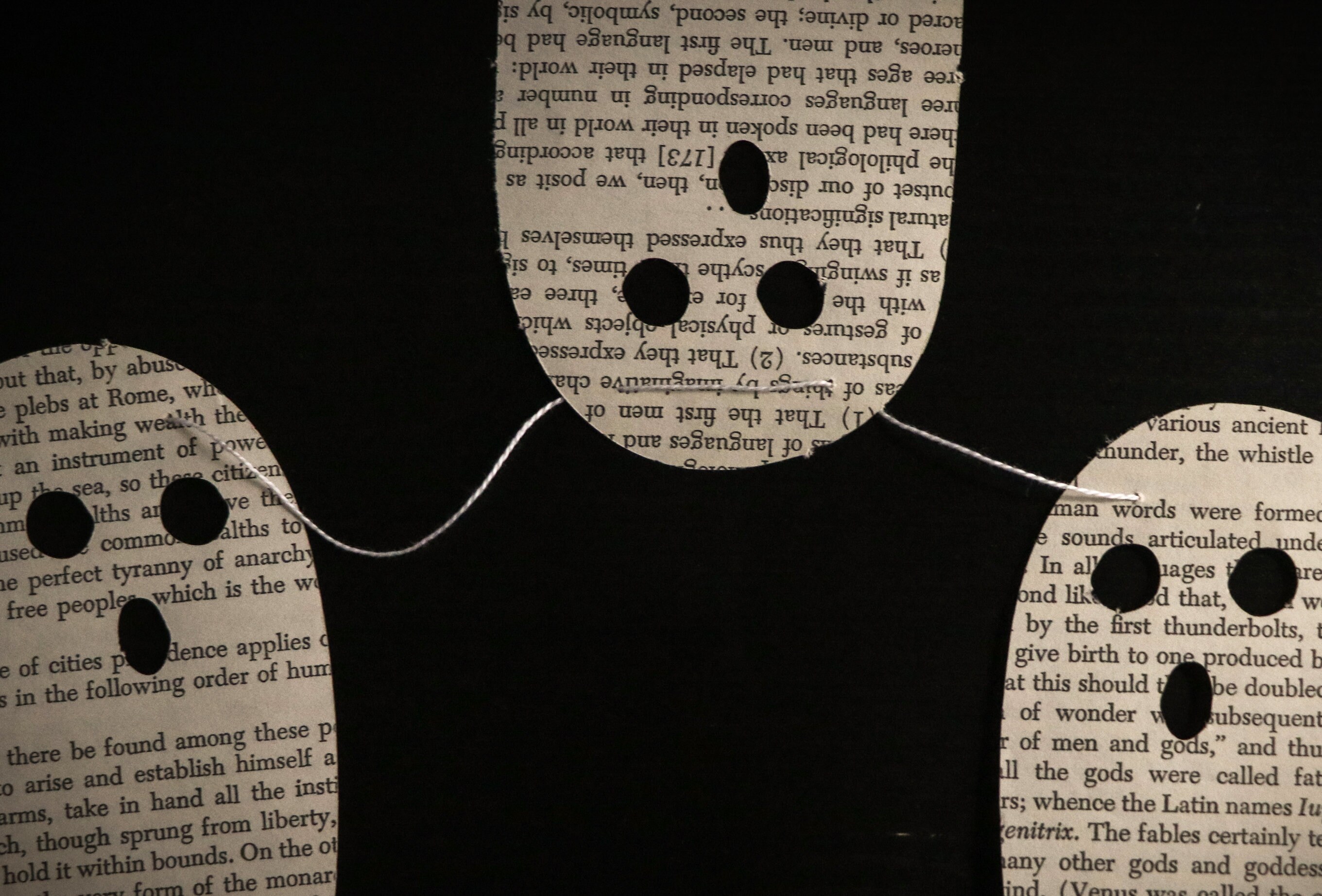 Vintage Book Page Ghost Garland Fall Decor Halloween Decor | Etsy