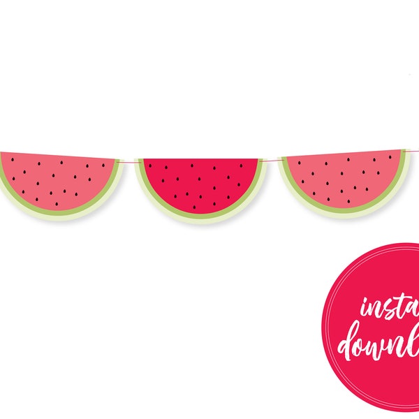 Watermelon Banner - Etsy