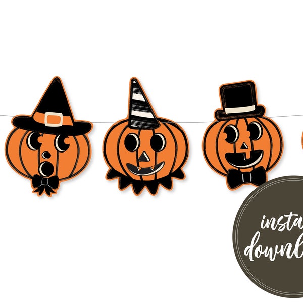 Pumpkin Banner - Etsy