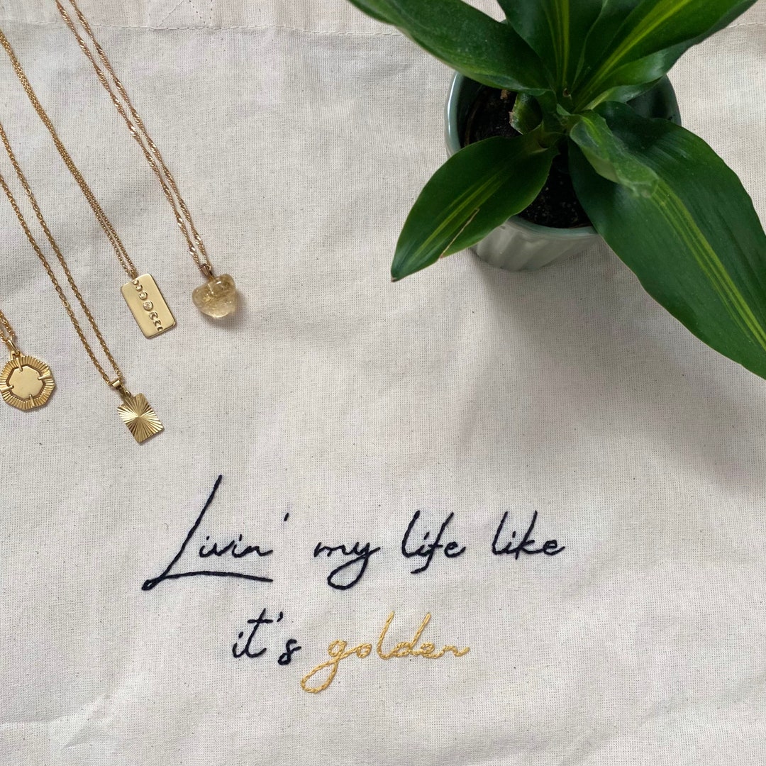 Living My Life Like Its Golden Tote Bag - Etsy
