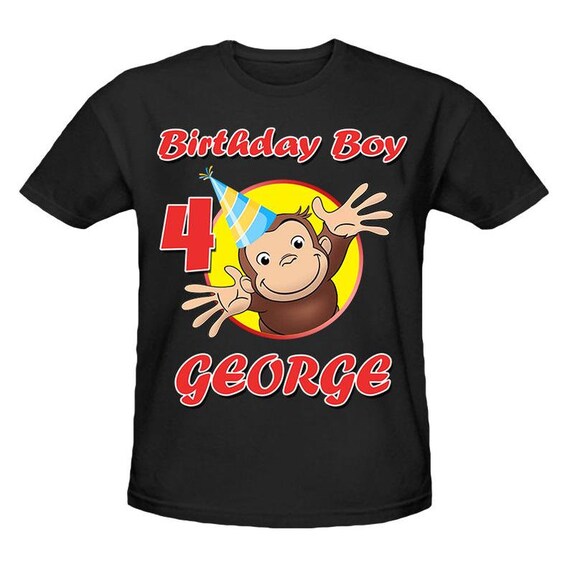 Curious George 1st Birthday Shirt