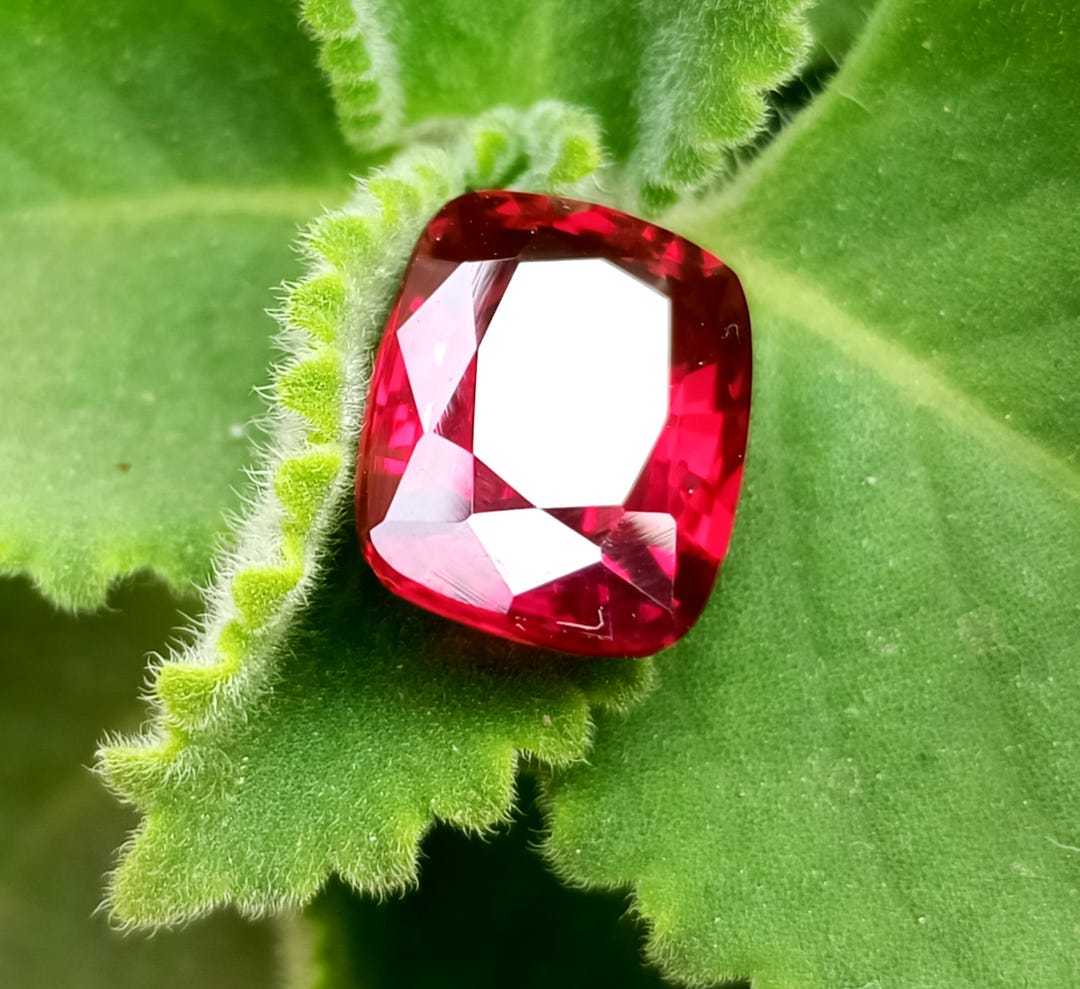 Blood Red Ruby Gemstone, Cushion Cut, 14X10 MM - Etsy