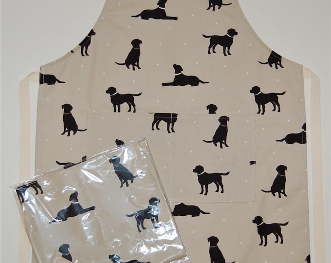 Black Labrador Apron - Etsy UK