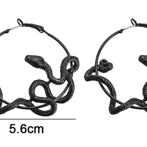Snake Earrings Snake Hoop Earrings Snake Hoops Hoop - Etsy