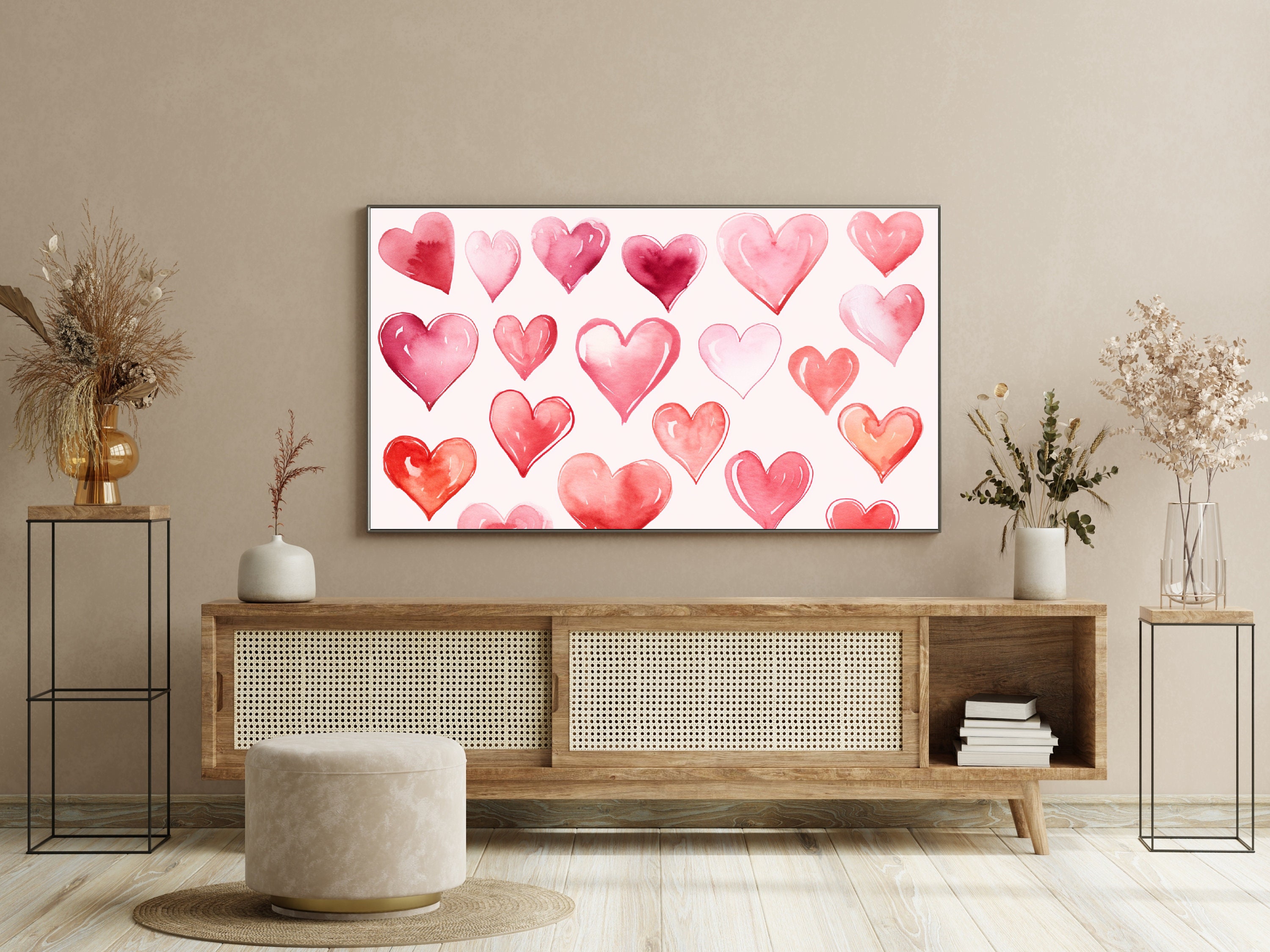 Set of 3 Frame TV Art Samsung Frame TV Art Valentines Day Frame TV Art ...