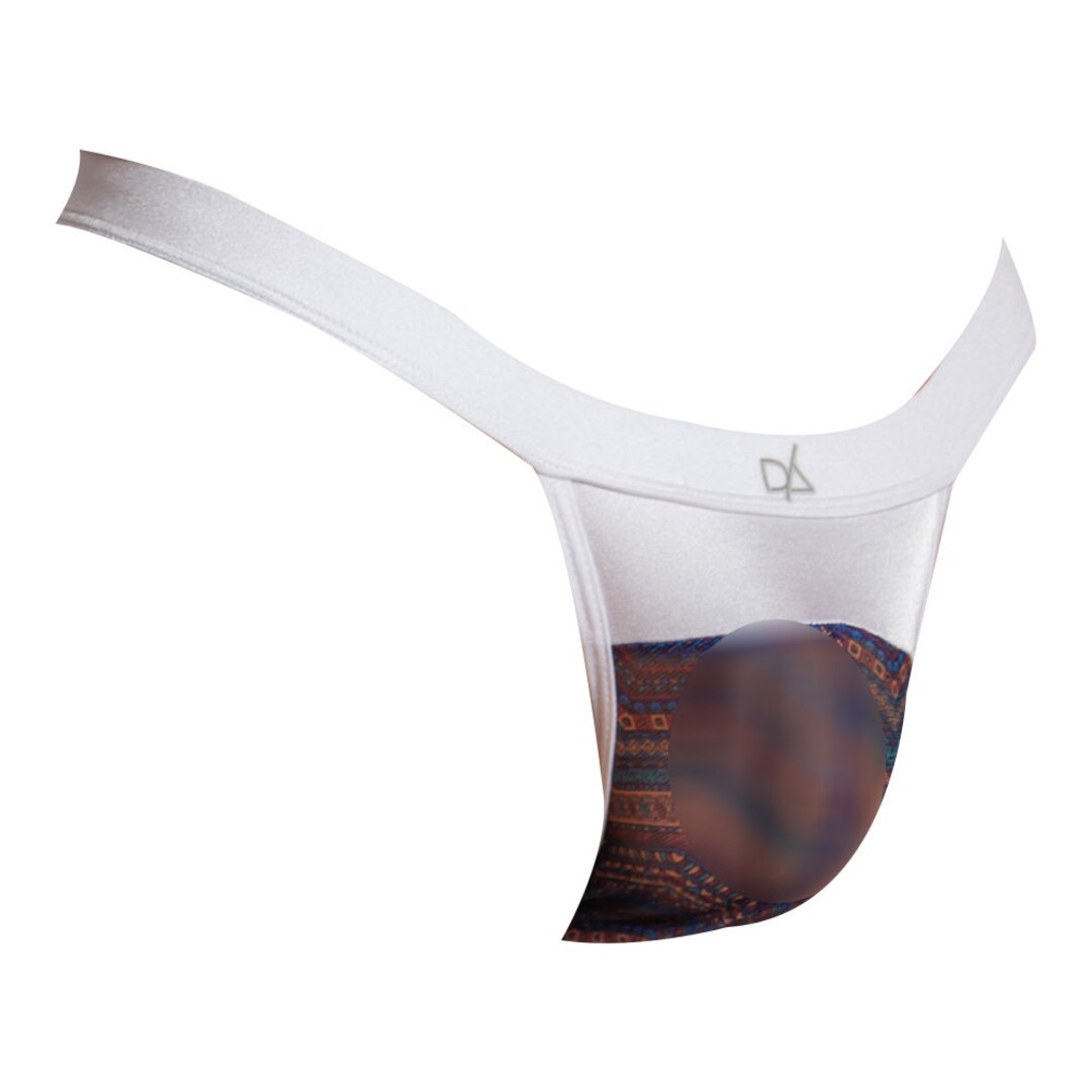 Mens Sexy Stylish G-string Low Rise Printed Bulge Micro Pouch Jockstrap ...