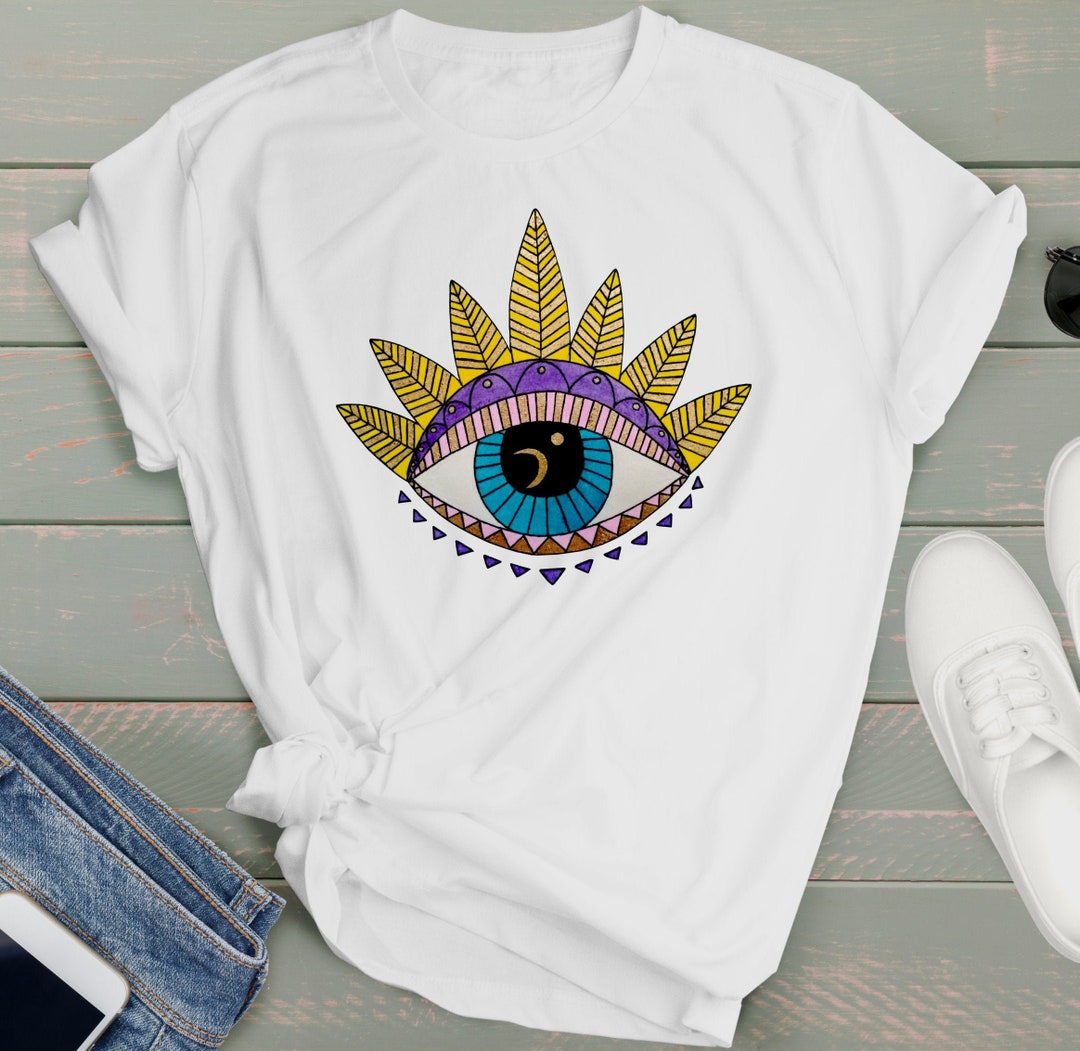 Evil Eye T-shirt, Talisman Tshirt, Evil Eye Tee, Eye T- Shirt, Eye Tee ...