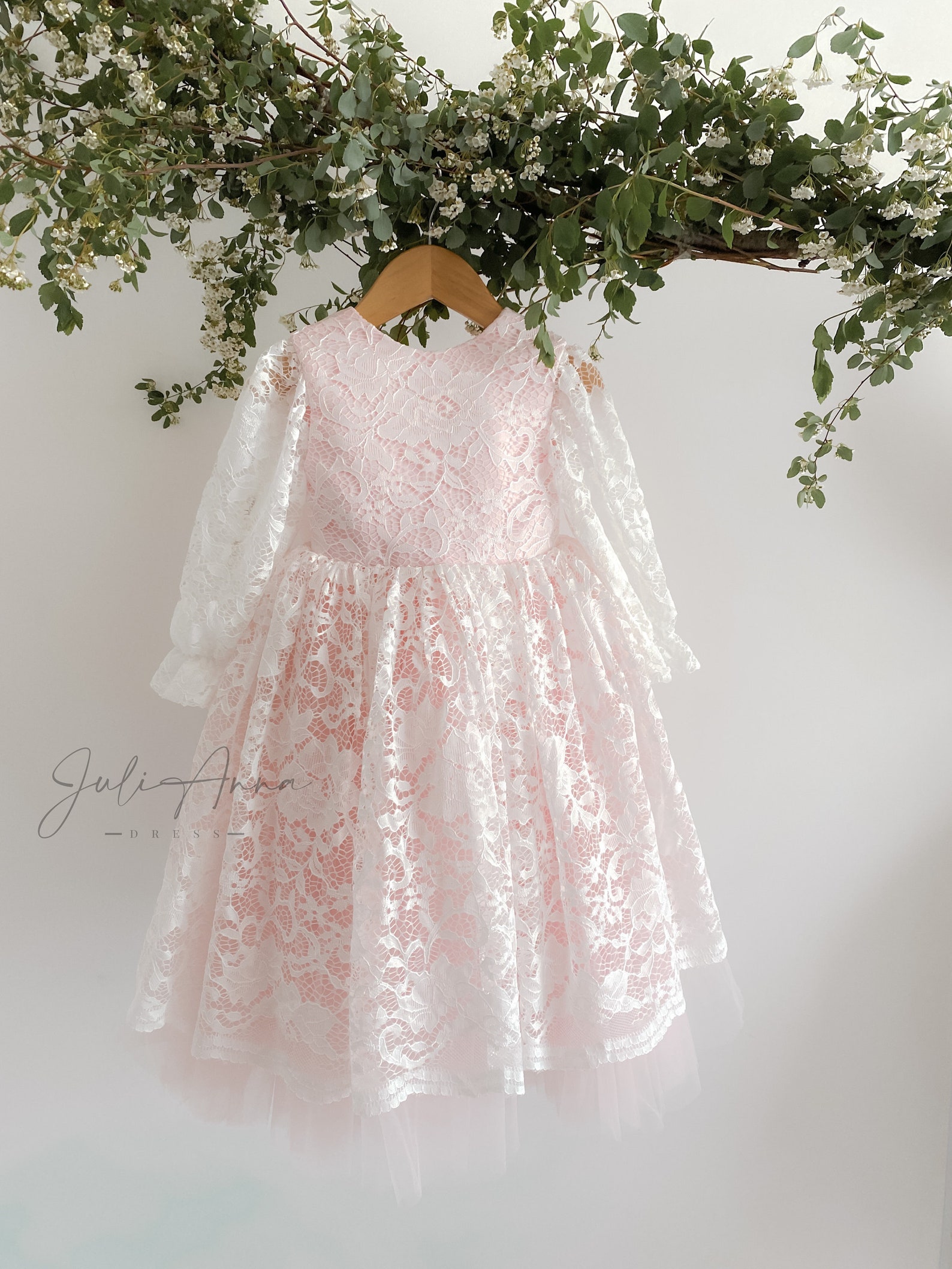 Blush flower girl dress Toddler flower girl dress First | Etsy