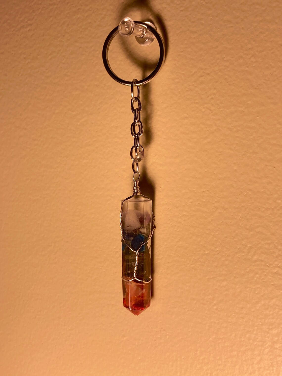 Resin Encased Chakra Crystal Tower - Etsy