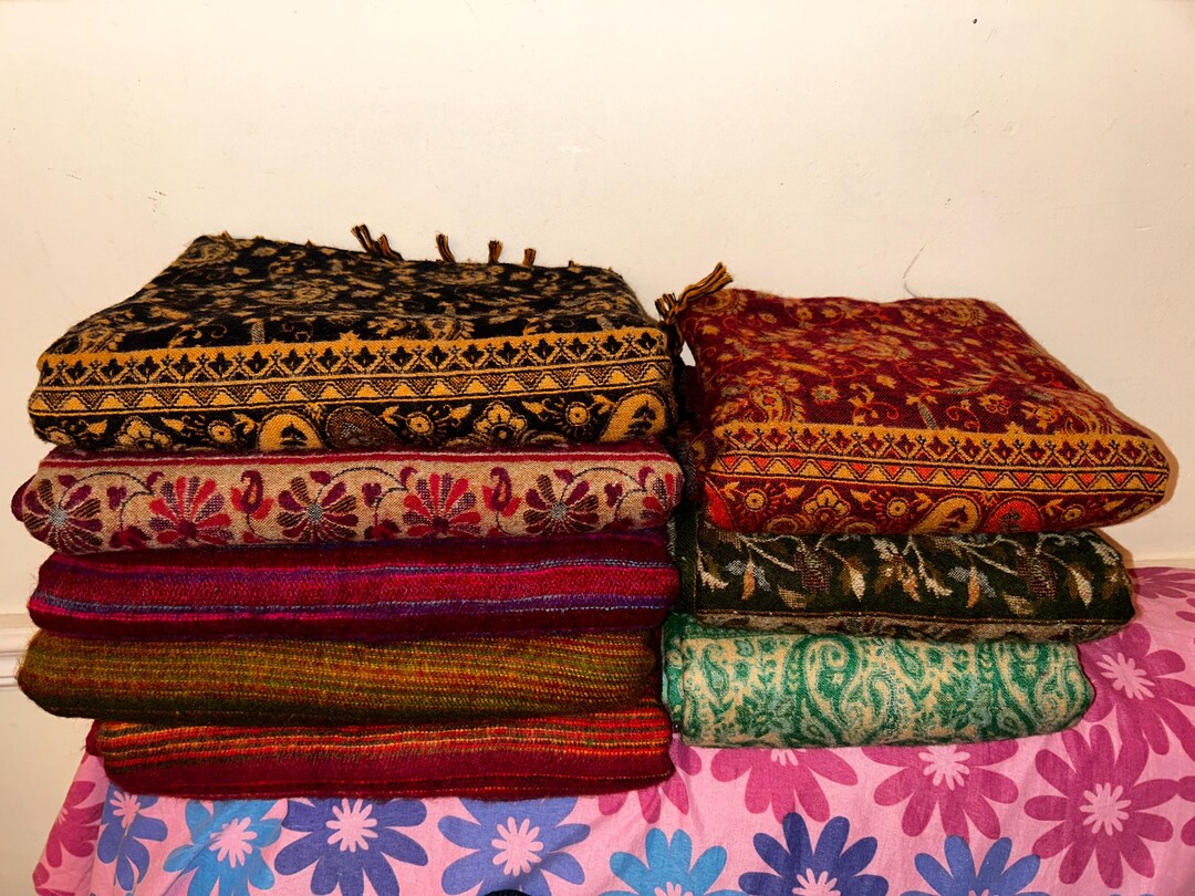 Tibetan Yak Wool Shawls - Etsy UK