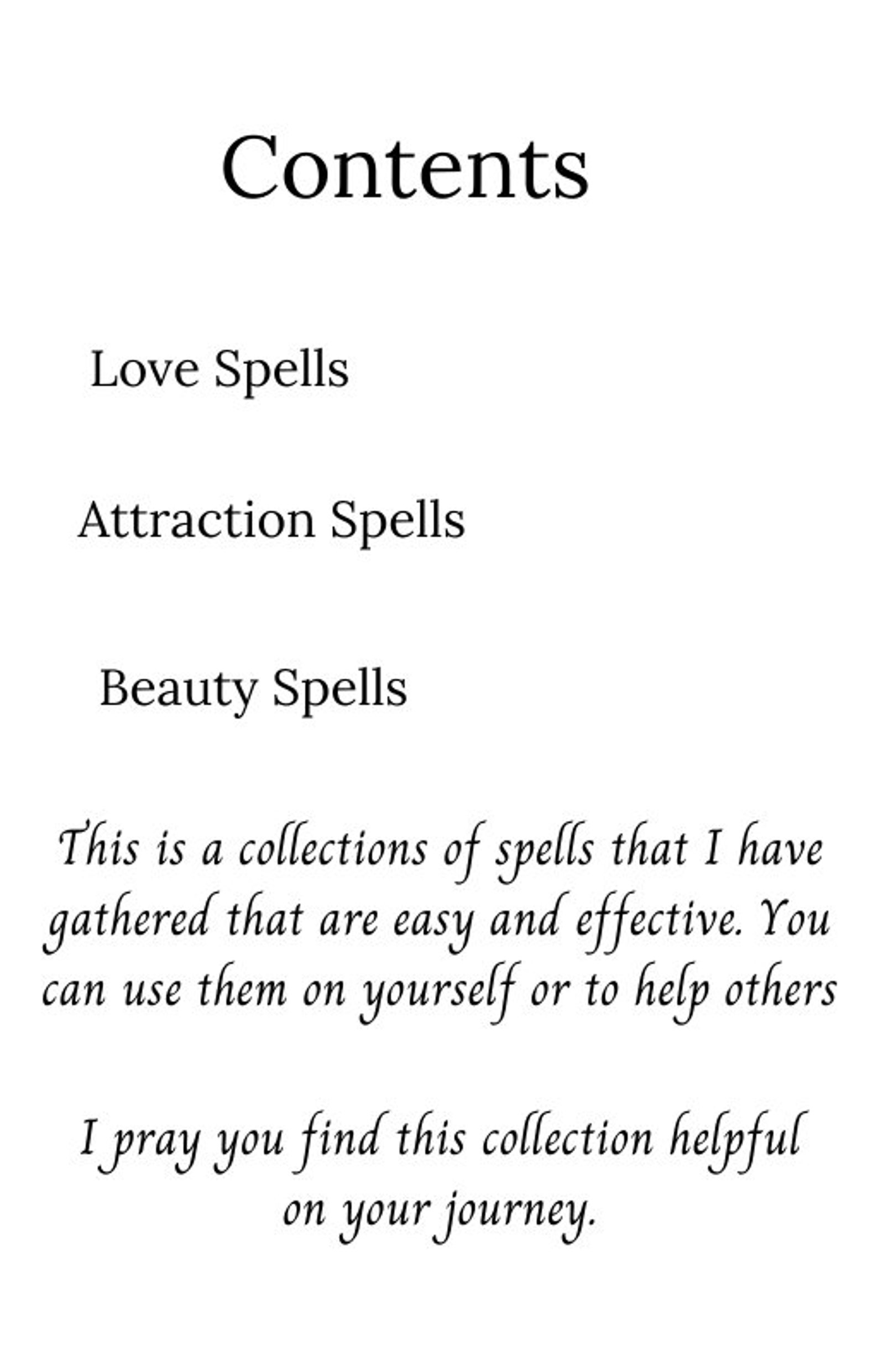 Printable Love Spell Book Collection of Love Attraction and - Etsy