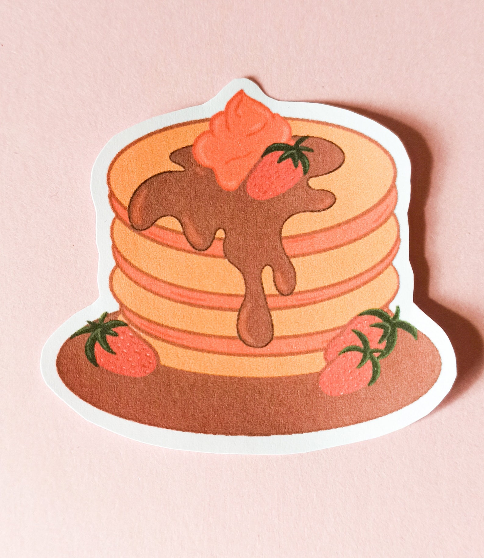Pancake sticker Food sticker Cute pancake sticker | Etsy
