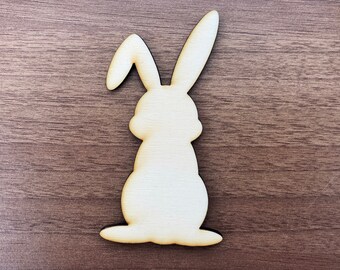 Bunny Wood Cutout | Etsy