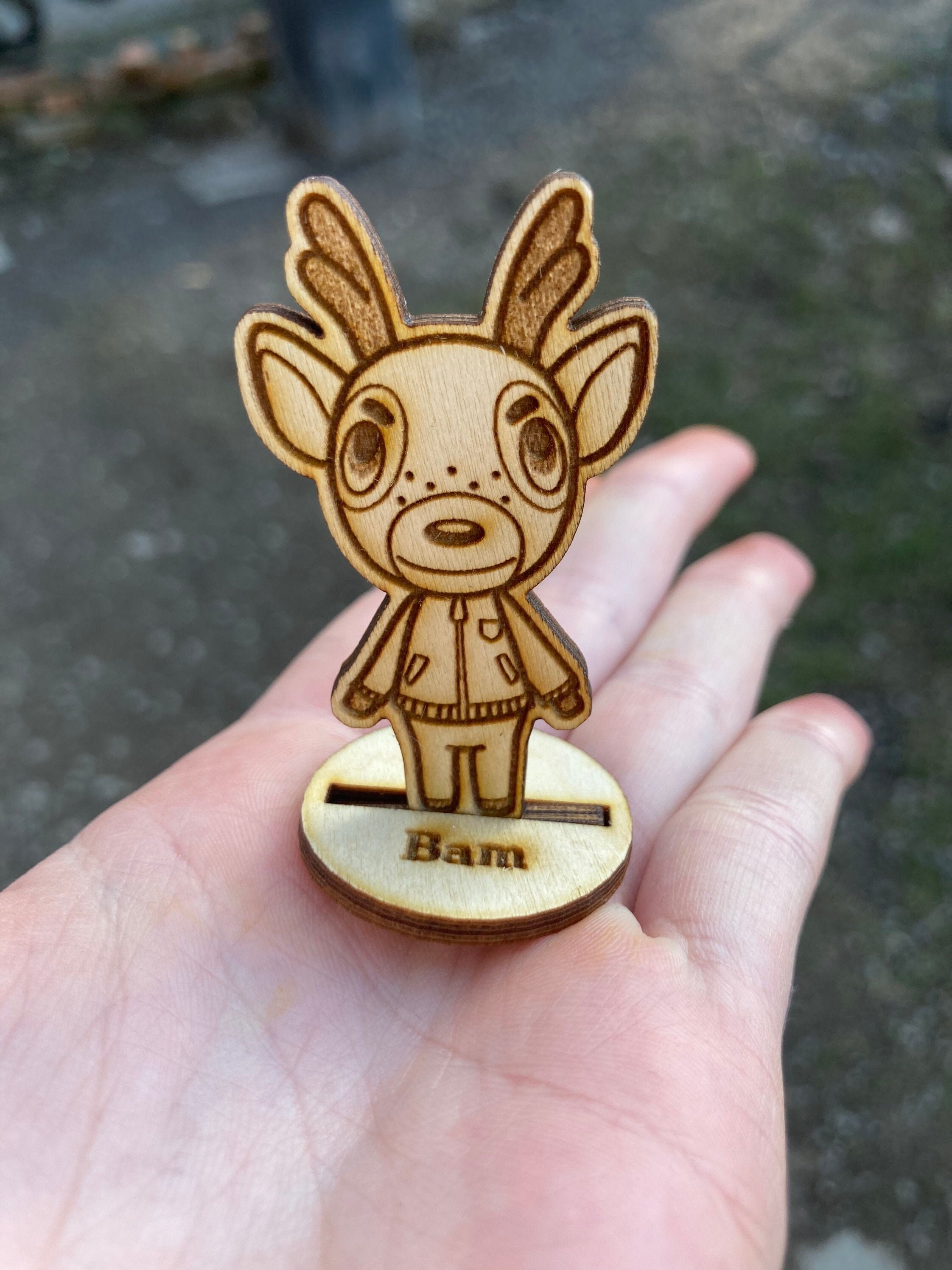 ACNH Wooden Figure Bam Animal Crossing New Horizons | Etsy