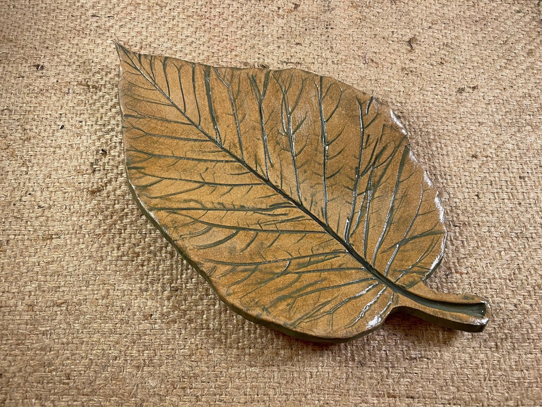 Ceramic Leaf, Magnolia Imprint Pottery - Etsy