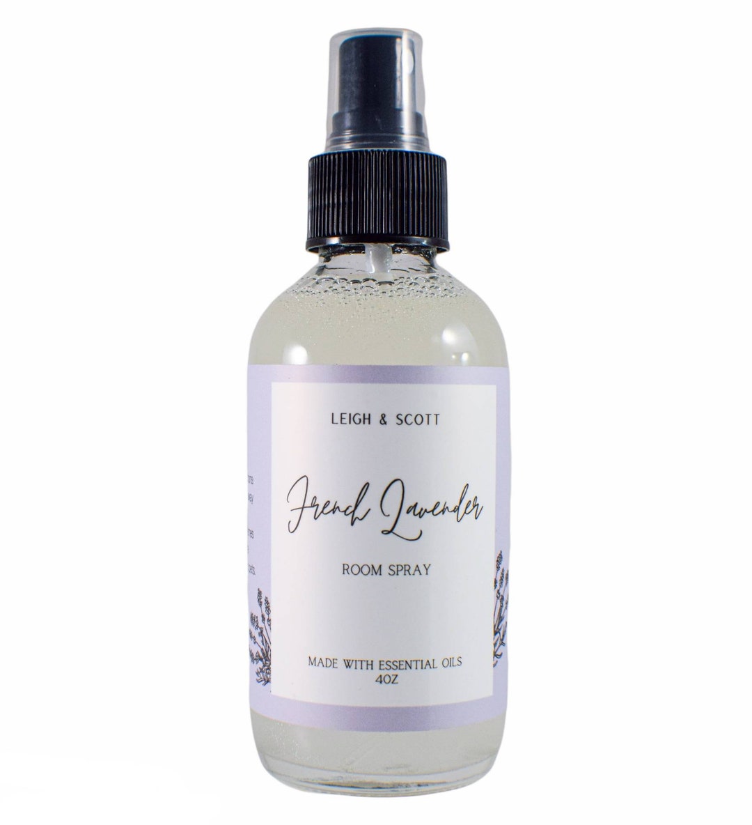 French Lavender | Room Spray | 4 Oz Glass Bottle | Wedding Favors ...