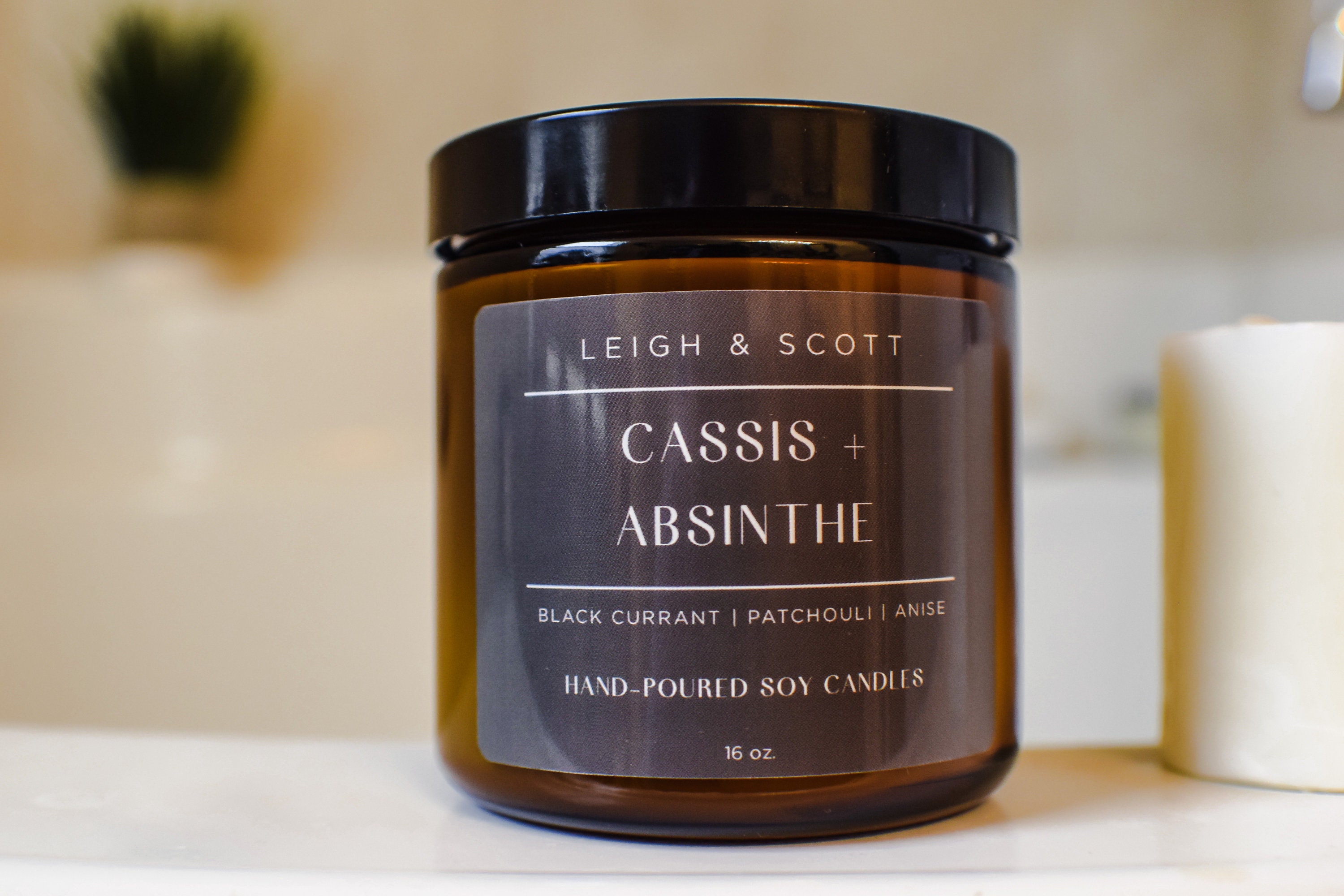 Cassis & Absinthe, Absinthe Candle, Hand Poured Soy Wax Candle,cassis ...