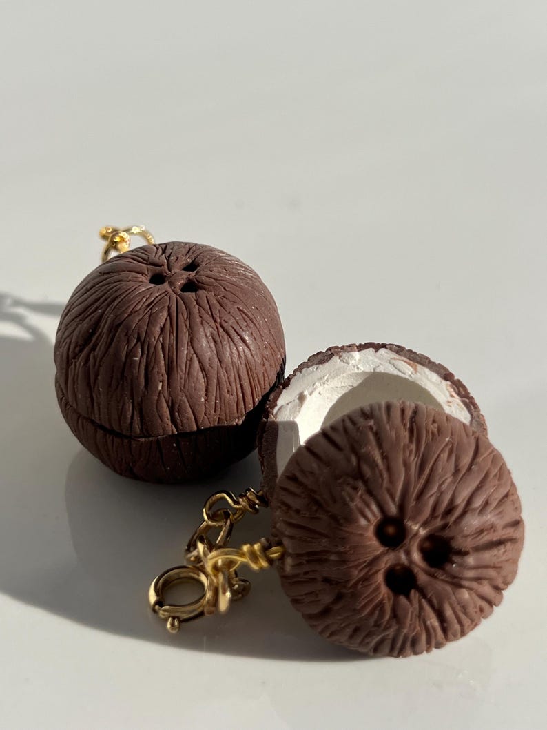 Coconut Clay Charm - Gold - Etsy