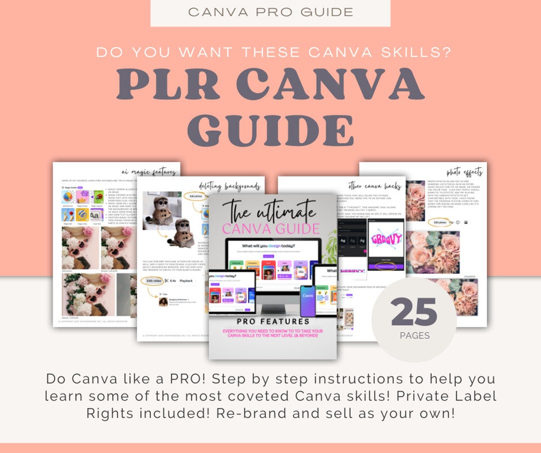 Canva PRO PLR Template | Done for You Ebook | Canva Pro Features | Canva Template | Canva Ebook ...