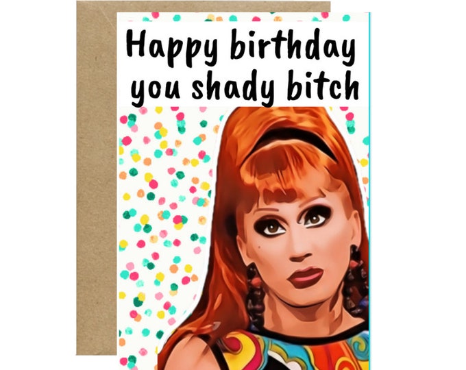 Trixie and Katya Birthday Card Lgbt, Queer, Gay Cards, Rupaul 00078 - Etsy
