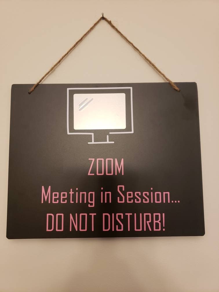 Zoom Meeting Sign | Etsy