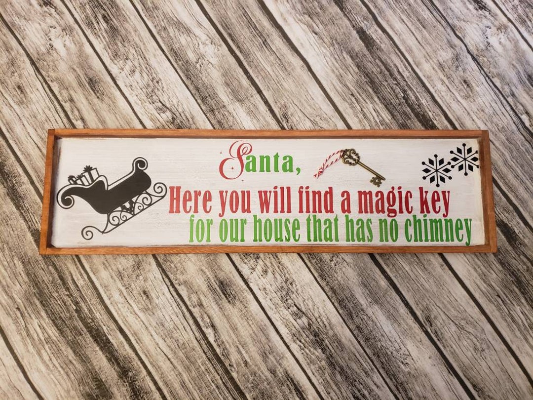 Santa's Magic Key Sign - Etsy