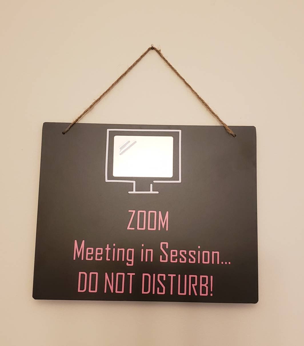 Zoom Meeting Sign | Etsy