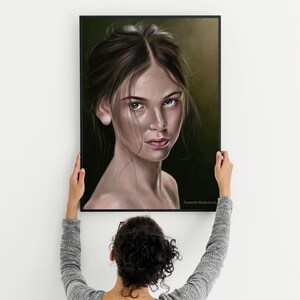 Custom Digital Portrait From Photo , Digital Portrait, Profile Picture ...