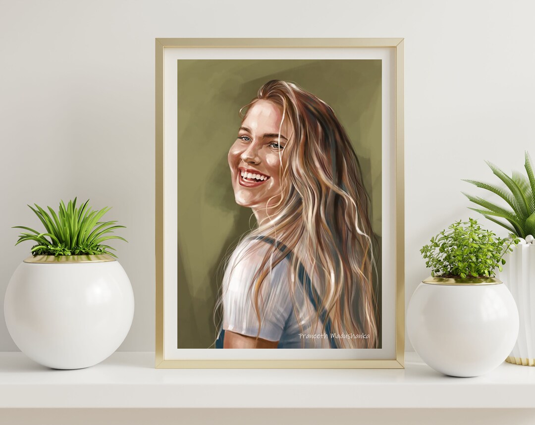 Custom Digital Portrait From Photo , Digital Portrait, Profile Picture ...