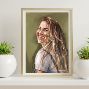 Custom Digital Portrait From Photo , Digital Portrait, Profile Picture ...