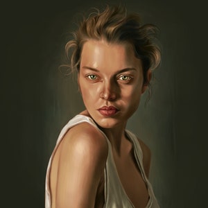 Custom Digital Portrait From Photo , Digital Portrait, Profile Picture ...