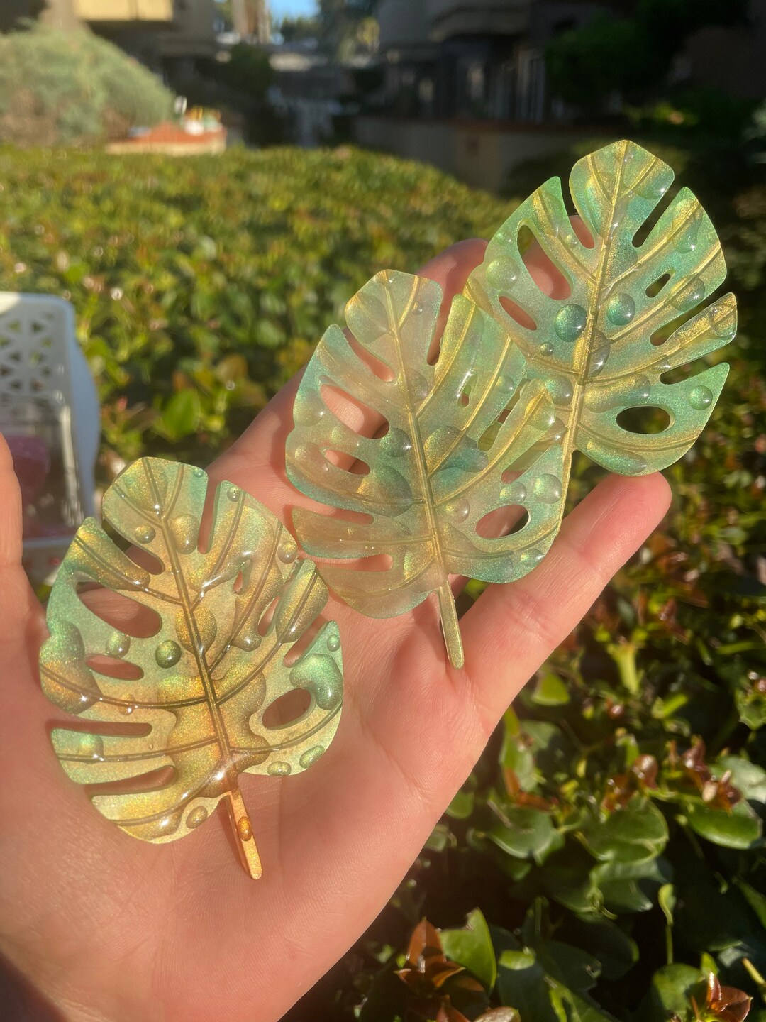 Water Drop Leaf Magnets - Etsy