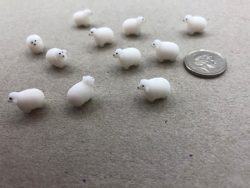 Tiny Little Sheep Miniature Farm Animal Fairy Garden - Etsy