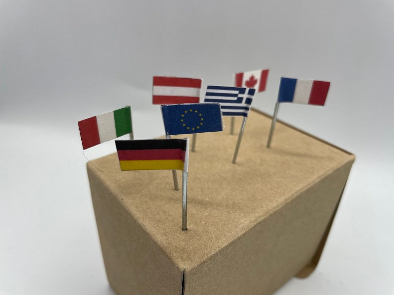 Country Flags Miniature, Dollhouse Decor, Diorama Accessory ...