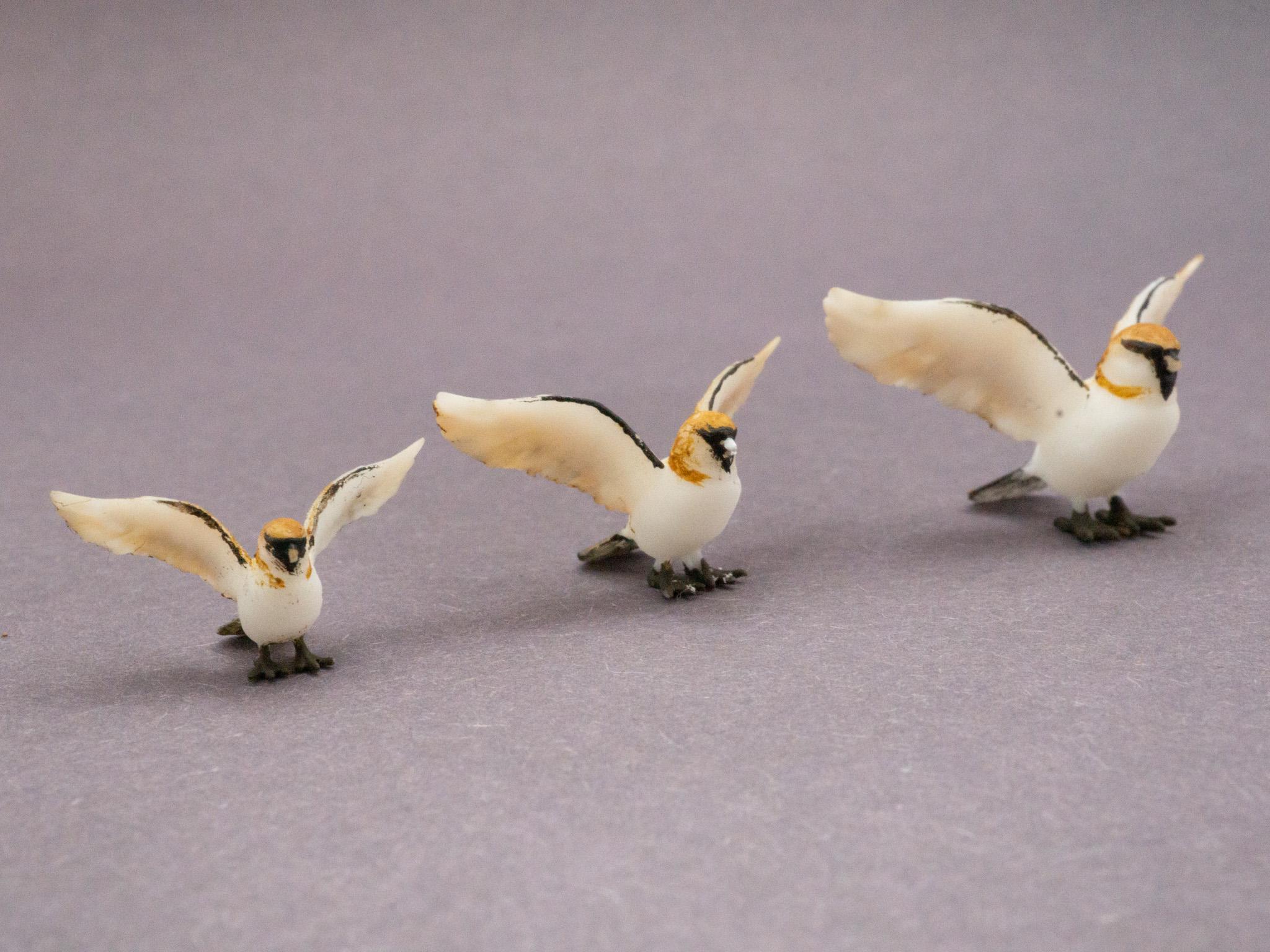Miniature Sparrow Bird Figurines – Realistic Hand-painted Bird, Tiny ...