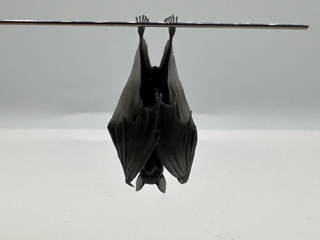 Miniature Bat 5cm Long, Craft Supply, Halloween Miniatures, Fairy ...