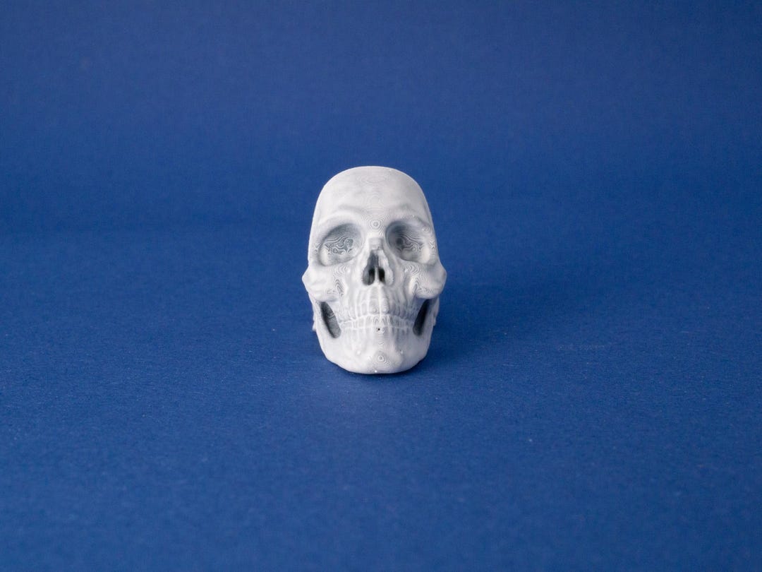 Half Skull Miniature, Gothic Decor, Halloween Decor, Diorama Prop ...
