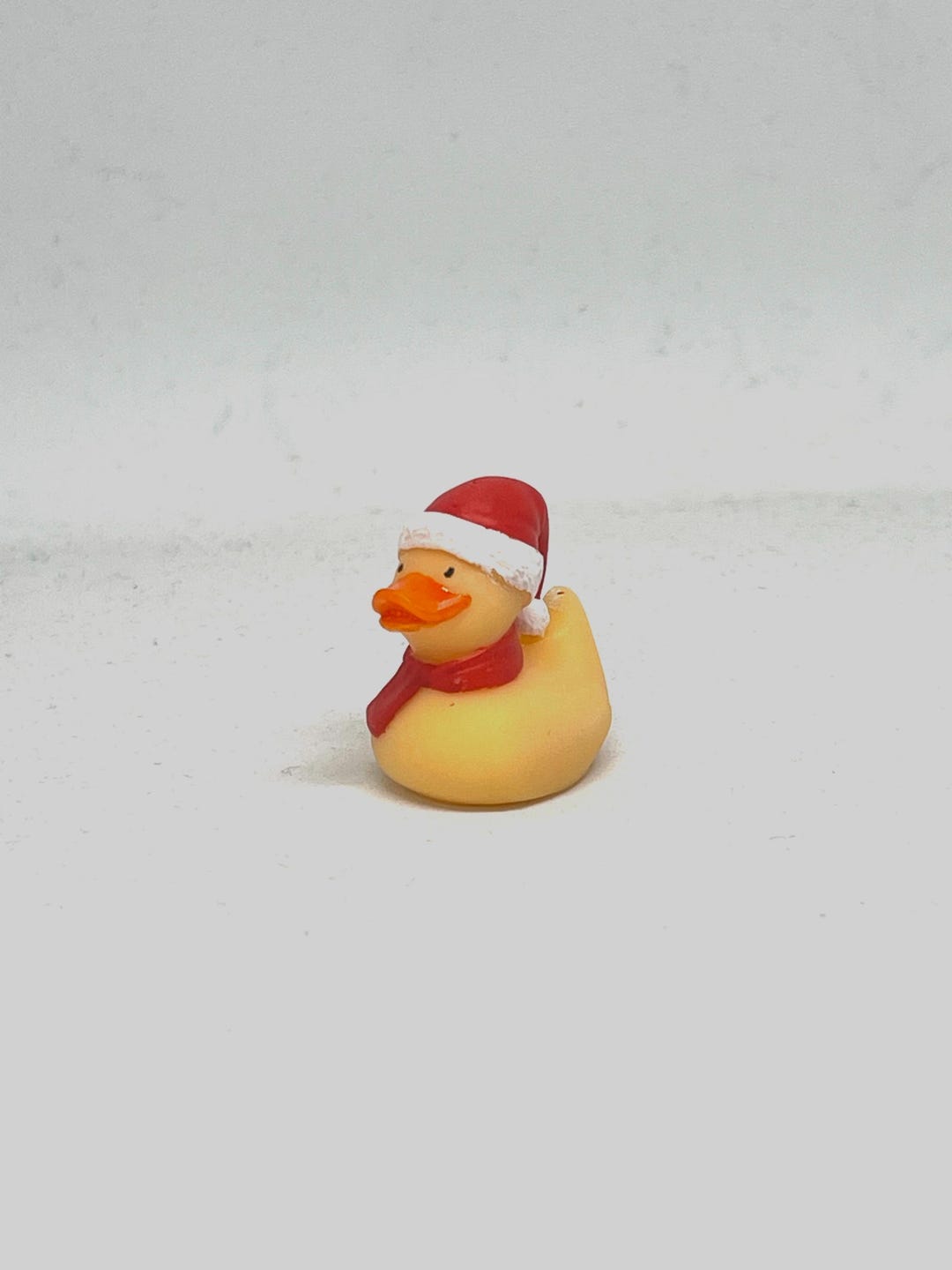 Christmas-ready Rubber Duck Miniature | Festive Holiday Duck Figurine ...